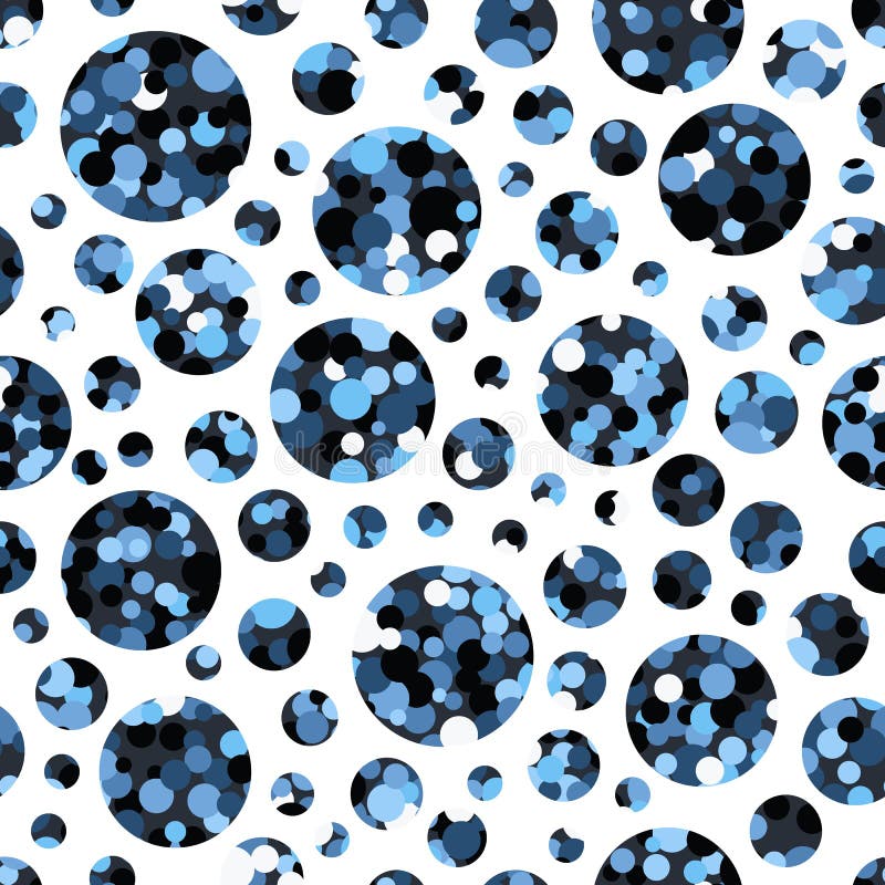 Seamless Pattern Texture with Large and Small Colored Circles Stock ...