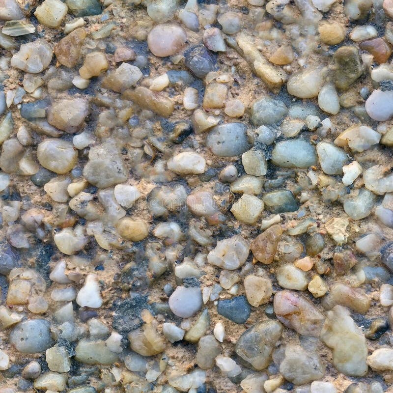 Seamless Texture of Colorful Pebbles on the Beach Stock Photo - Image ...
