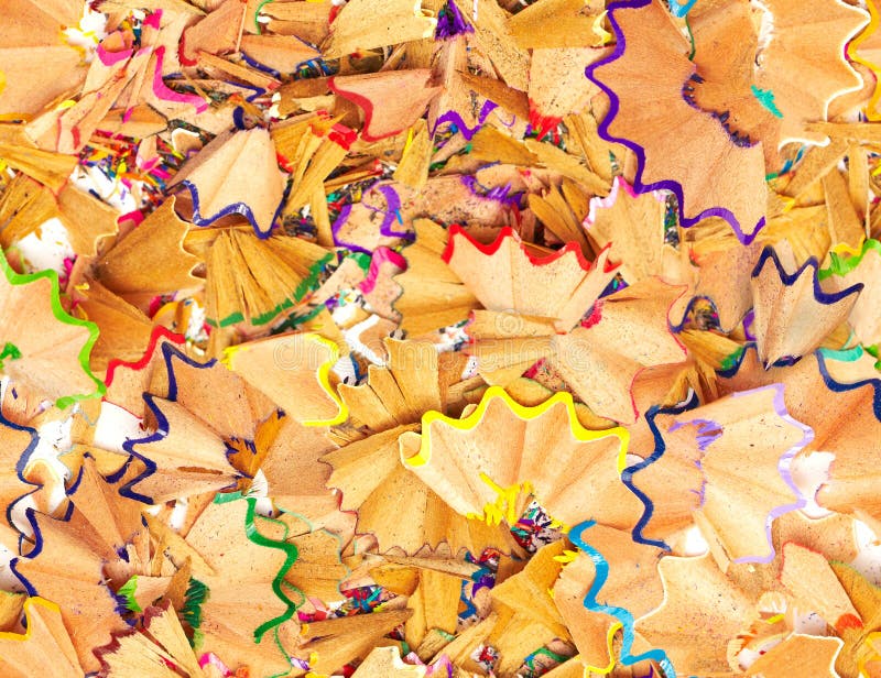 Seamless Texture Colorful Pencil Shavings Stock Photo - Image of paper ...