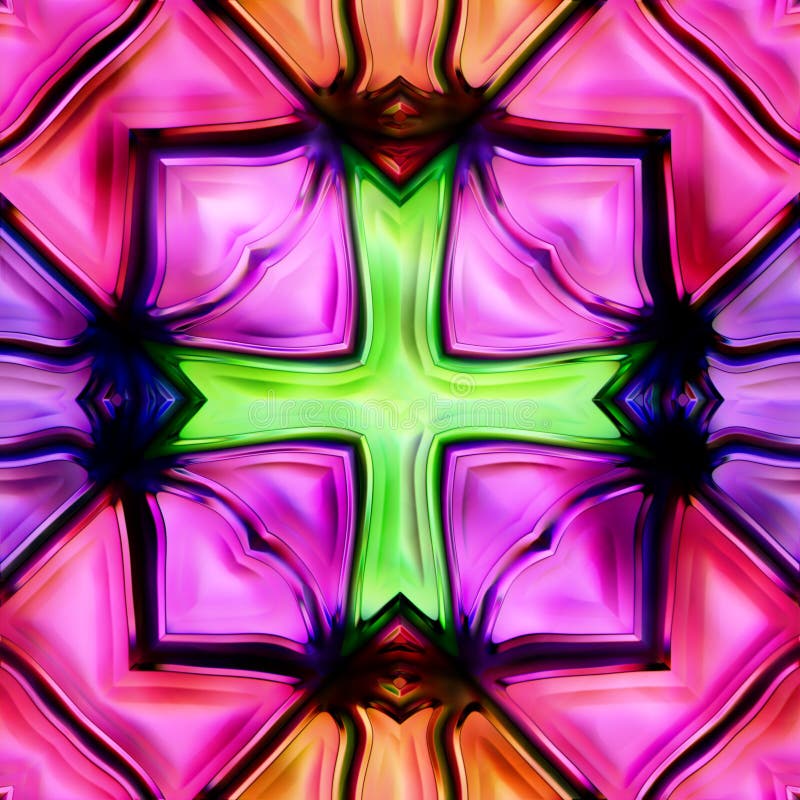 Seamless Texture Cross of Abstract Bright Shiny Colorful Stock ...