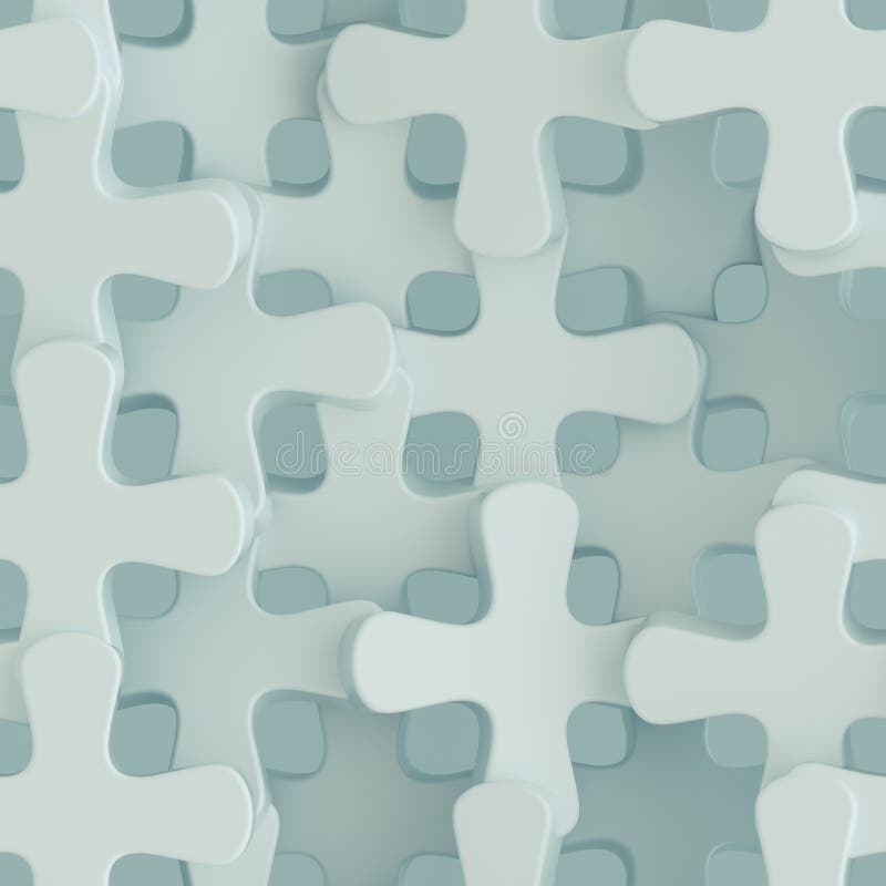 Seamless Texture of Crosses 3D Render Stock Illustration - Illustration ...