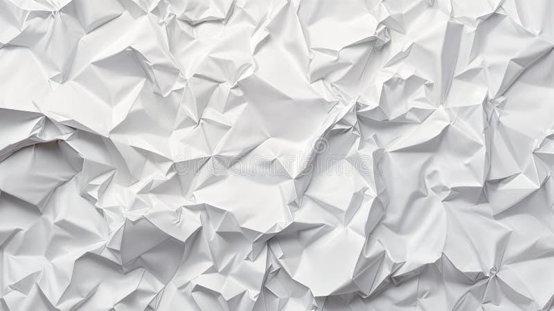 Seamless Texture of Crumpled White Paper. Sheet of Crumpled Paper ...