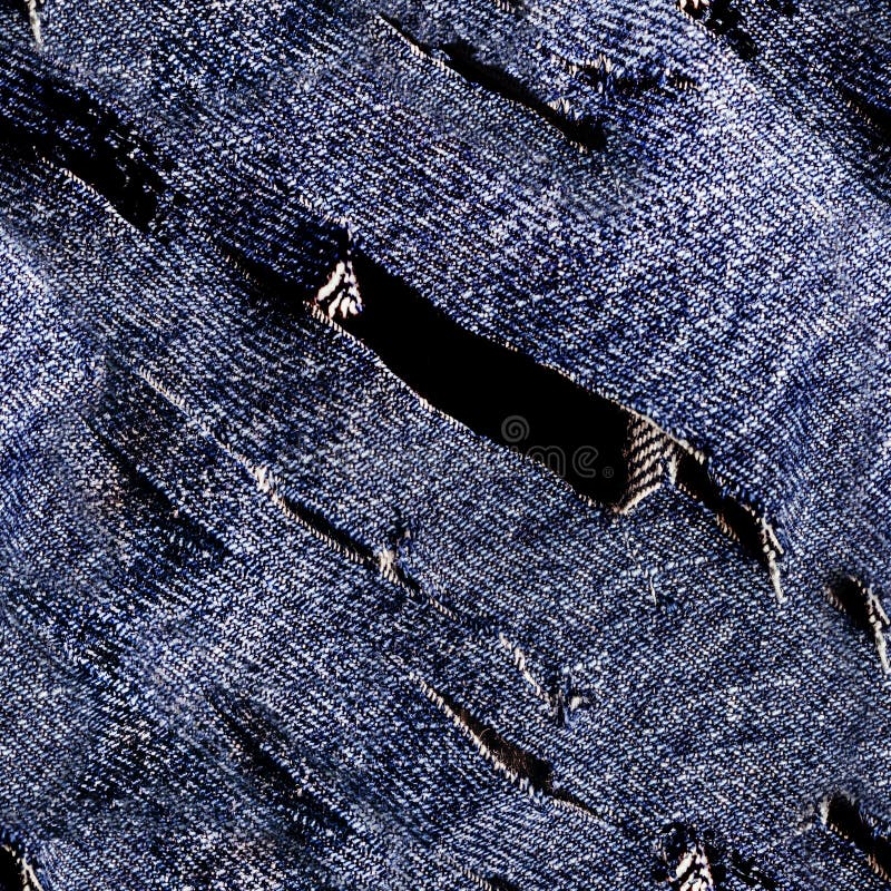 Seamless Texture of Cutted and Torn Denim Stock Image - Image of grunge ...