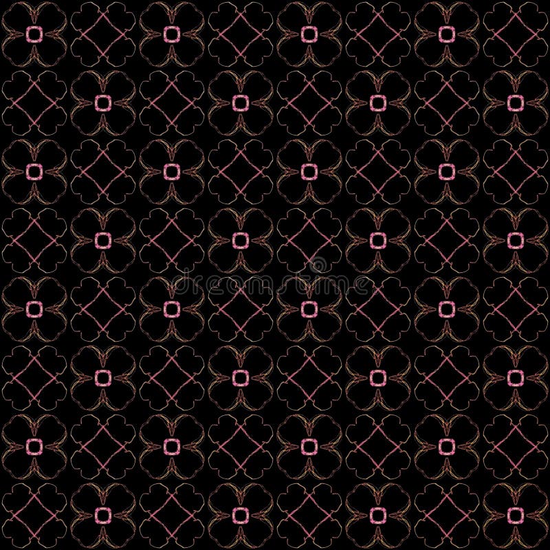 Seamless Texture With 3d Rendering Abstract Fractal Pink Pattern Stock