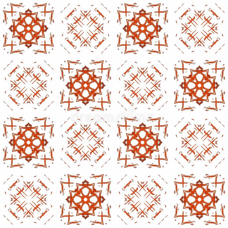 Seamless Texture with 3D Rendering Abstract Fractal Red Pattern Stock ...