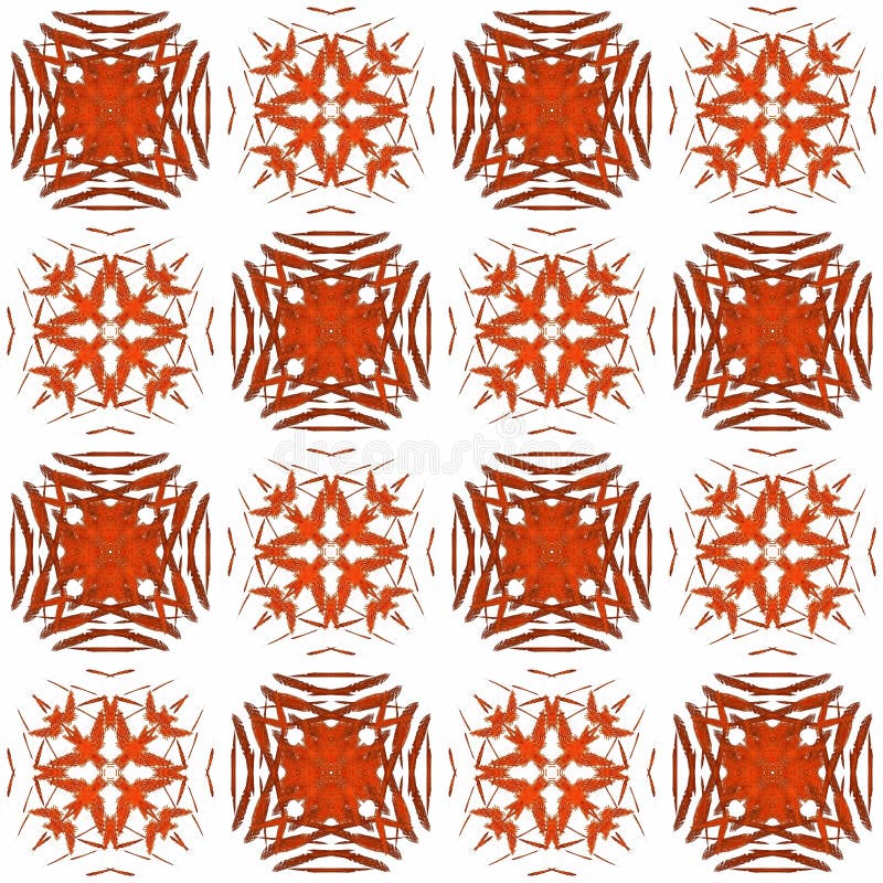 Seamless Texture with 3D Rendering Abstract Fractal Red Pattern Stock ...