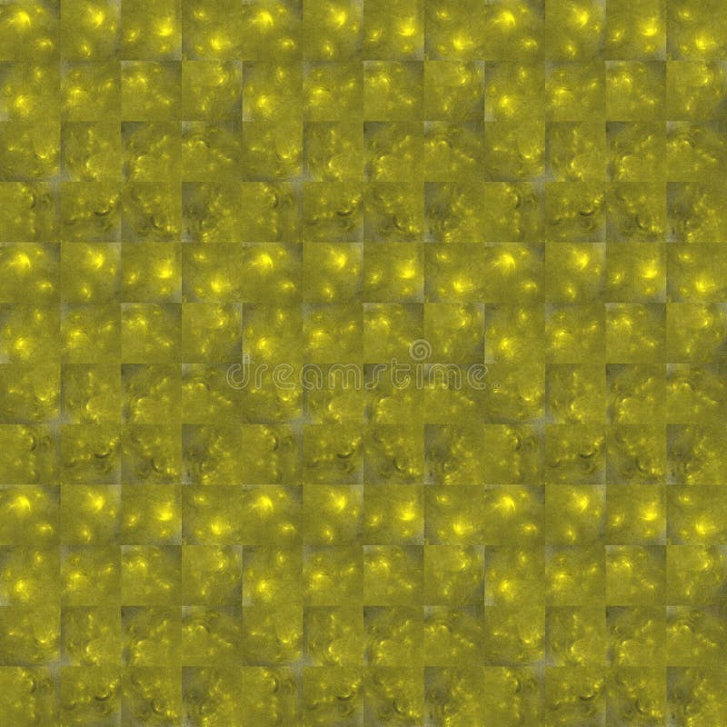 Seamless Texture with 3D Rendering Abstract Fractal Yellow Mosaic ...