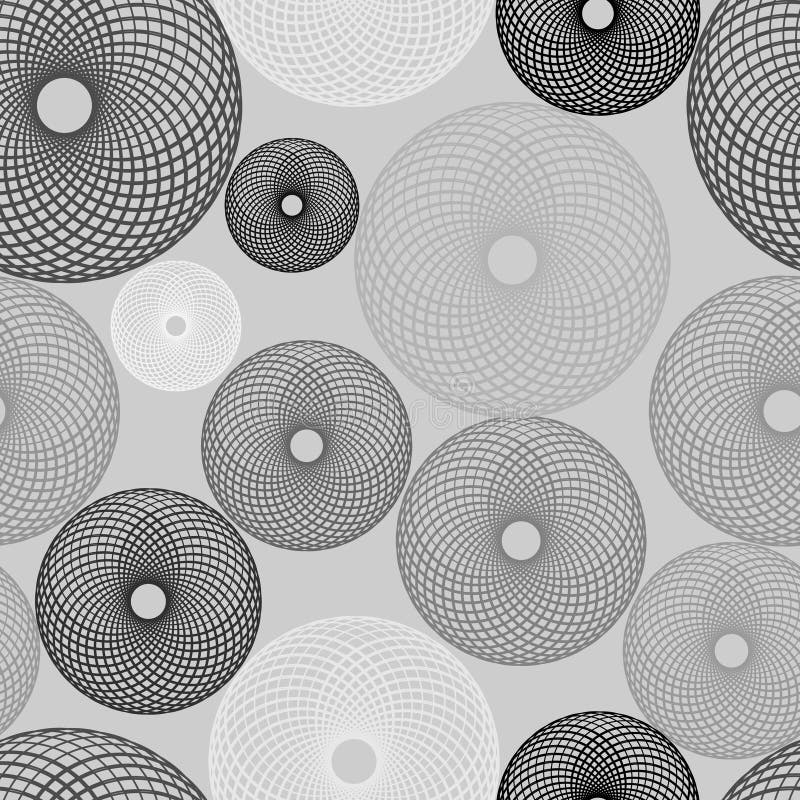 Seamless Texture with Decorative Circles with Patterns. Vector ...