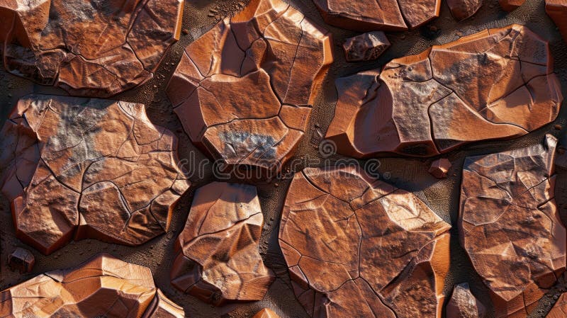 A Seamless Texture Depicting Brown Rock with Subtle Low Relief, Evoking ...