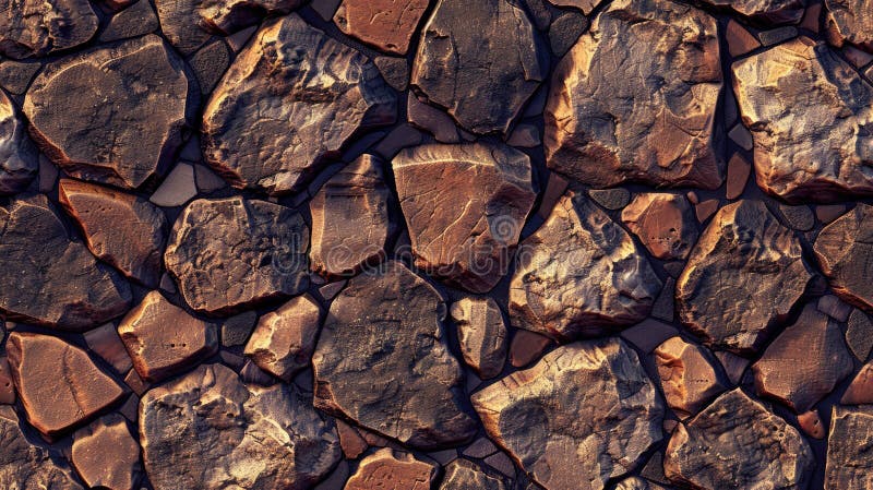 A Seamless Texture Depicting Brown Rock with Subtle Low Relief, Evoking ...