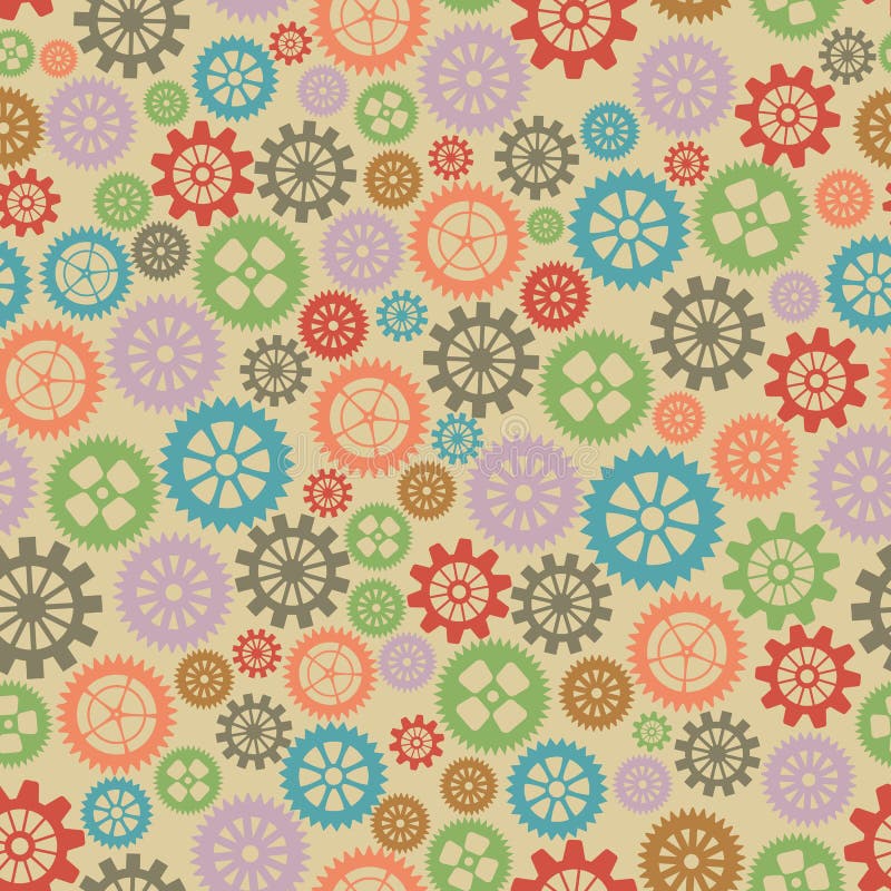 Seamless gear texture stock vector. Illustration of template - 25396495