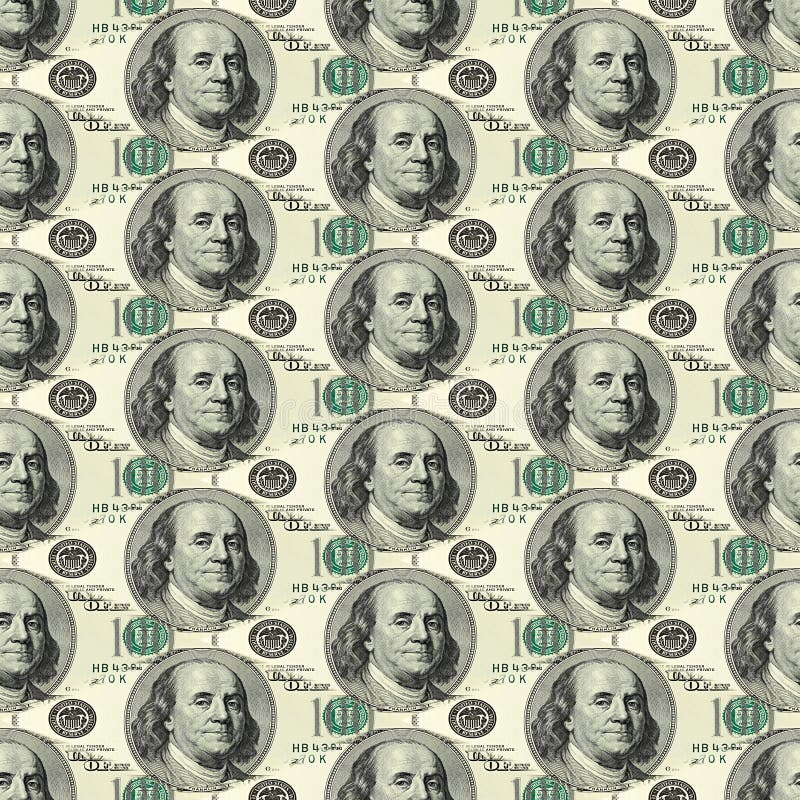 Texture of US Dollars. Background of One Hundred Dollar Bills Stock ...