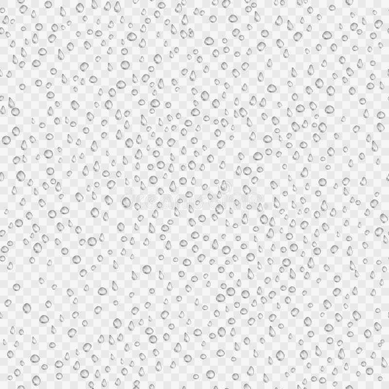 Seamless Texture of Drops. Liquid Clear Droplet. Dew on Glass Surface ...