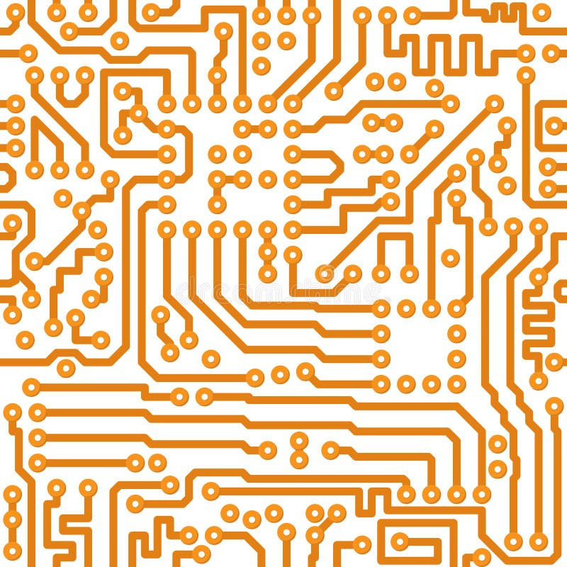 Seamless Texture - Electronic Circuit Board Stock Vector - Illustration ...