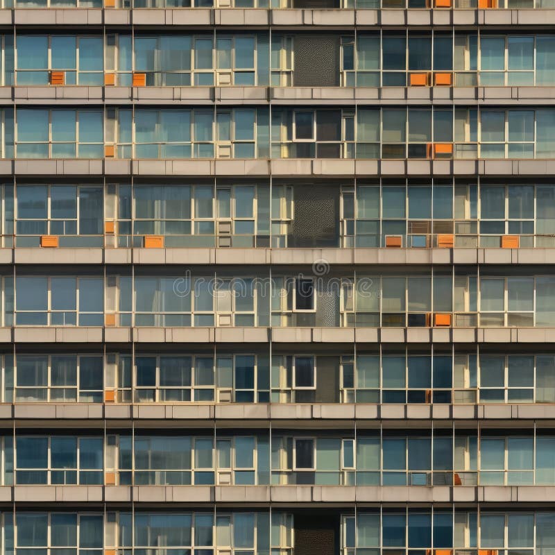 Seamless Texture. the Facade of the Building Stock Illustration ...