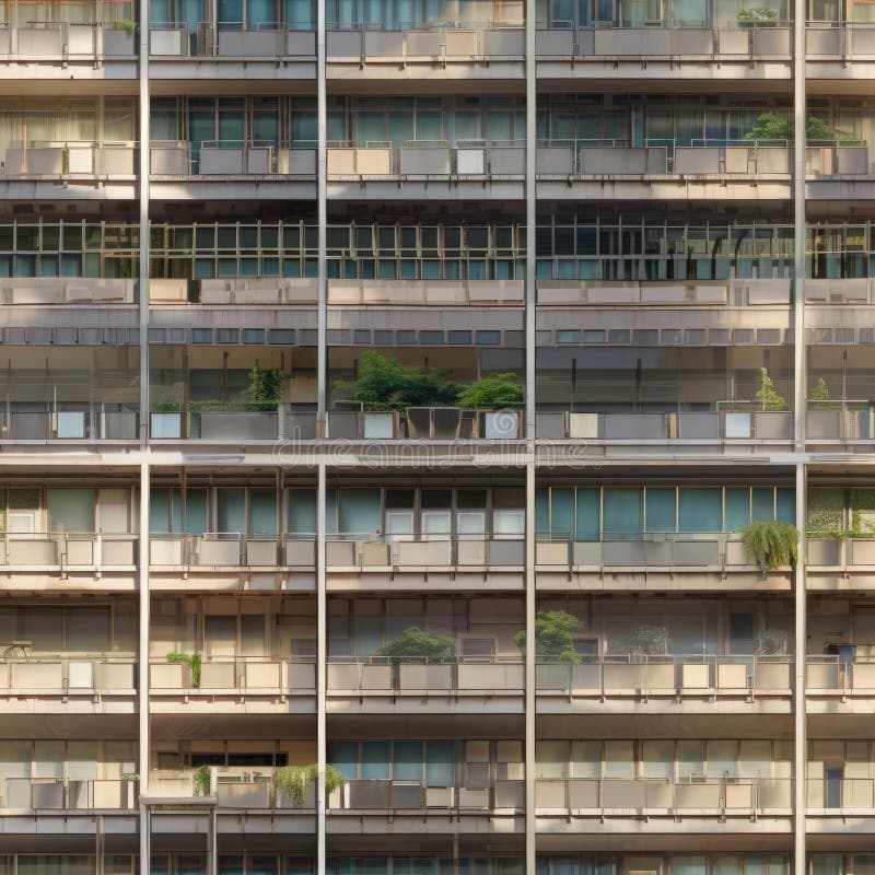 Seamless Texture. the Facade of the Building Stock Illustration ...