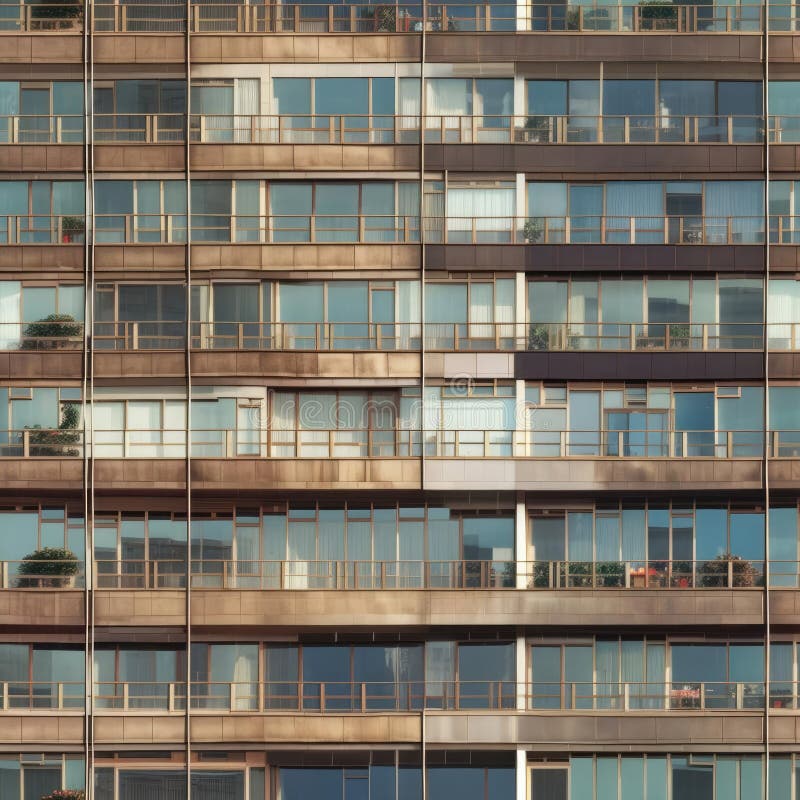 Seamless Texture. the Facade of the Building Stock Image - Image of ...