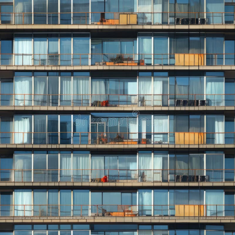 Seamless Texture. the Facade of the Building Stock Image - Image of ...