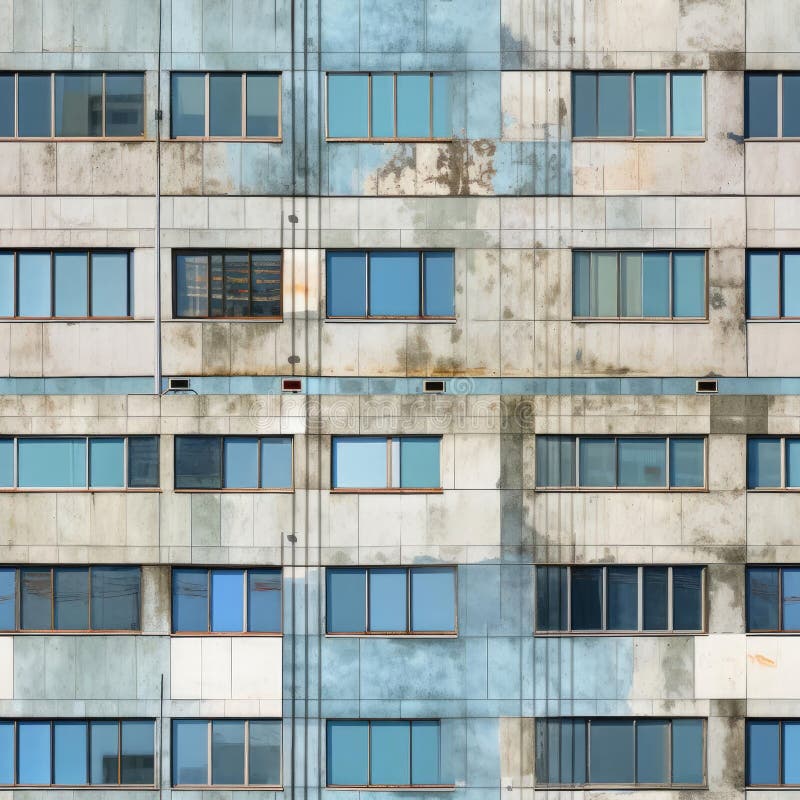 Seamless Texture. the Facade of the Building Stock Illustration ...