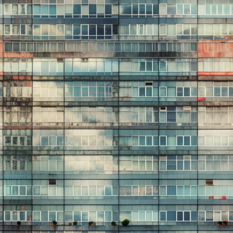 Seamless Texture. the Facade of the Building Stock Illustration ...