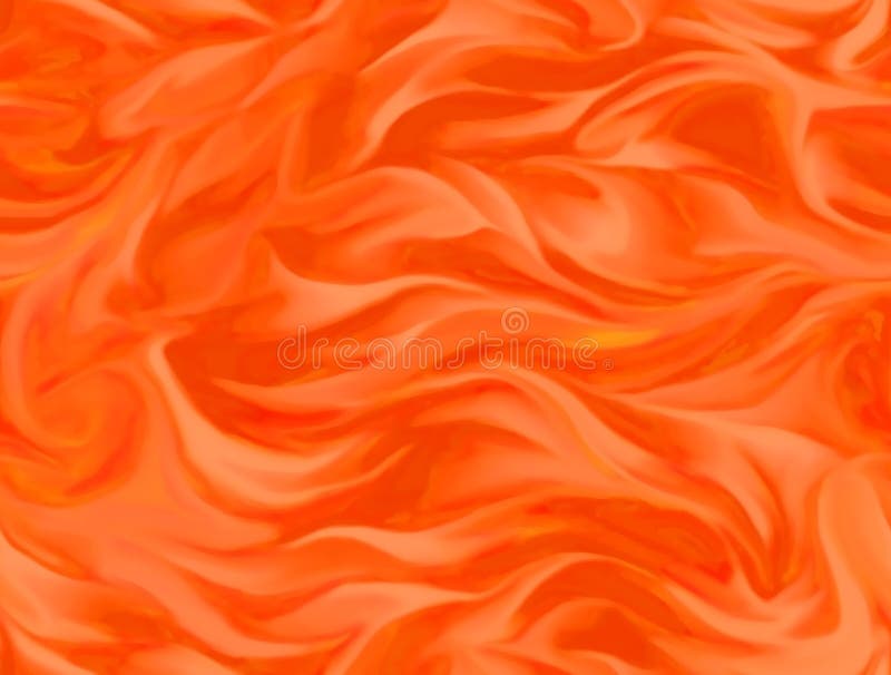 Seamless Texture of Fire. Flame Hand Drawn Background. Illustration ...