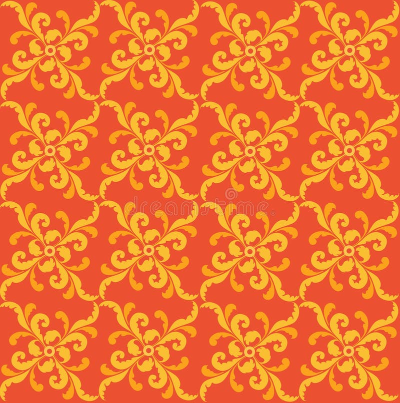 Seamless Texture with Floral Ornament Stock Vector - Illustration of ...