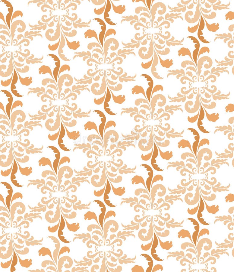 Yellow floral pattern. stock vector. Illustration of seamless - 42467919