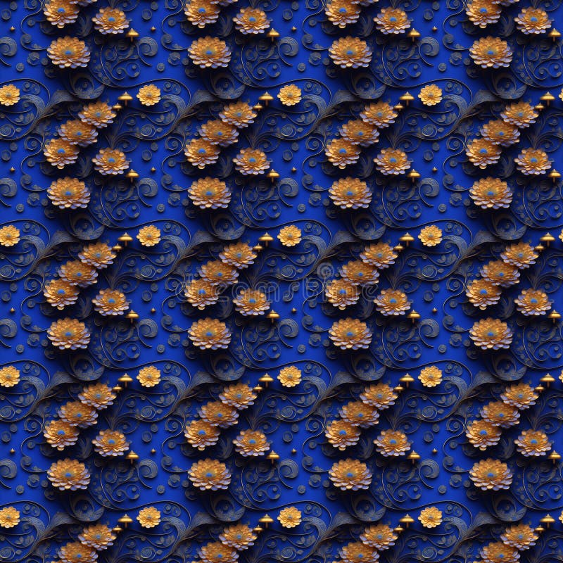 Seamless Texture Floral Pattern in Arabic and Indian Style Stock ...