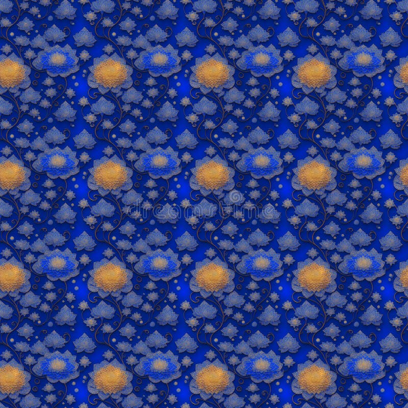 Seamless Texture Floral Pattern in Arabic and Indian Style Stock ...