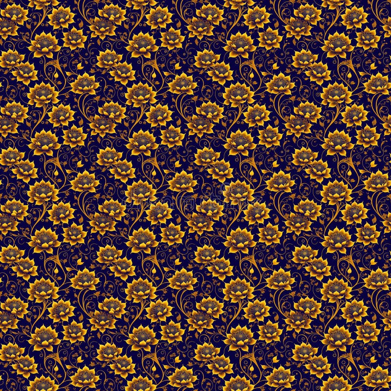 Seamless Texture Floral Pattern in Arabic and Indian Style Stock ...