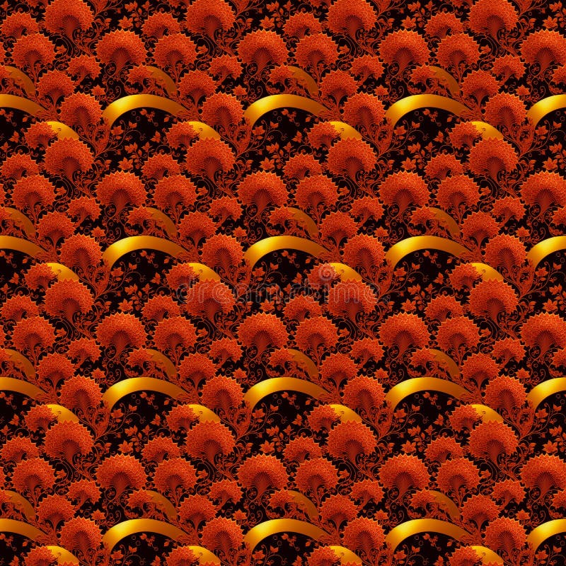 Seamless Texture Floral Pattern in Arabic and Indian Style Stock ...