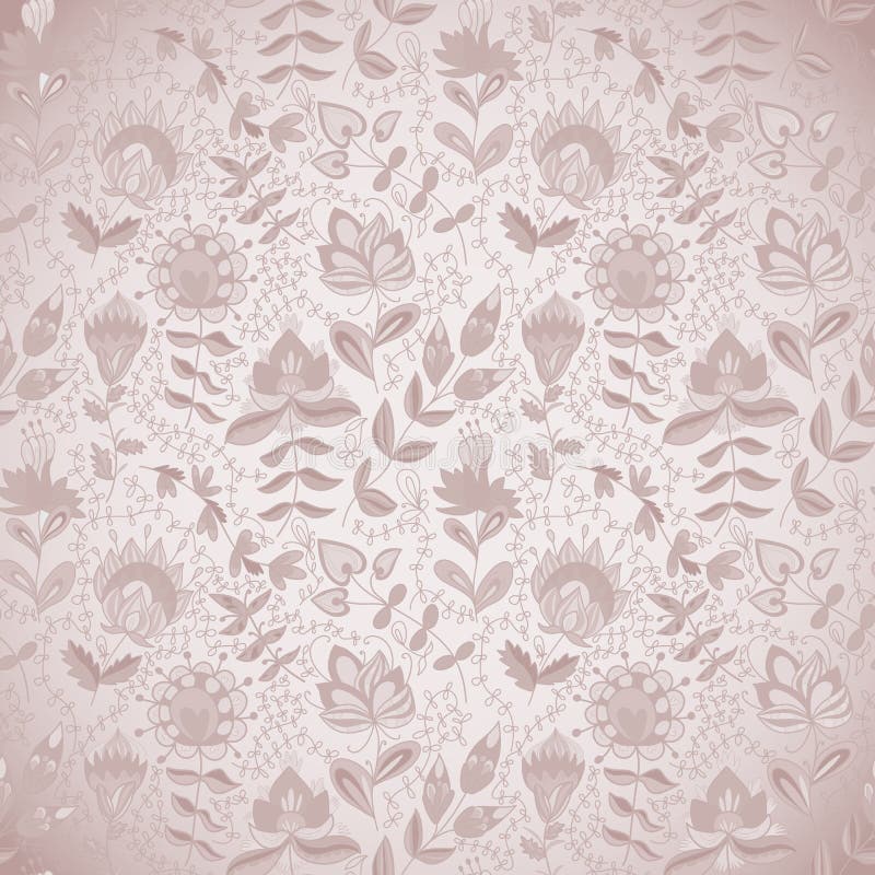 Seamless Texture with Flowers Stock Vector - Illustration of ornament ...