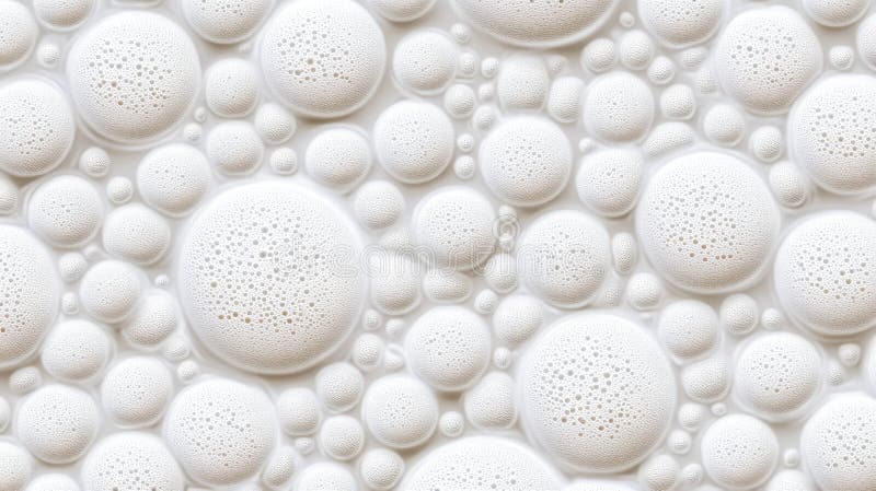 Seamless Texture of Foam Bubbles Creating an Abstract Pattern Stock ...
