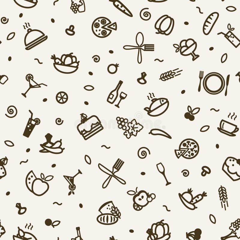 Seamless texture - food stock vector. Illustration of salad - 41932477