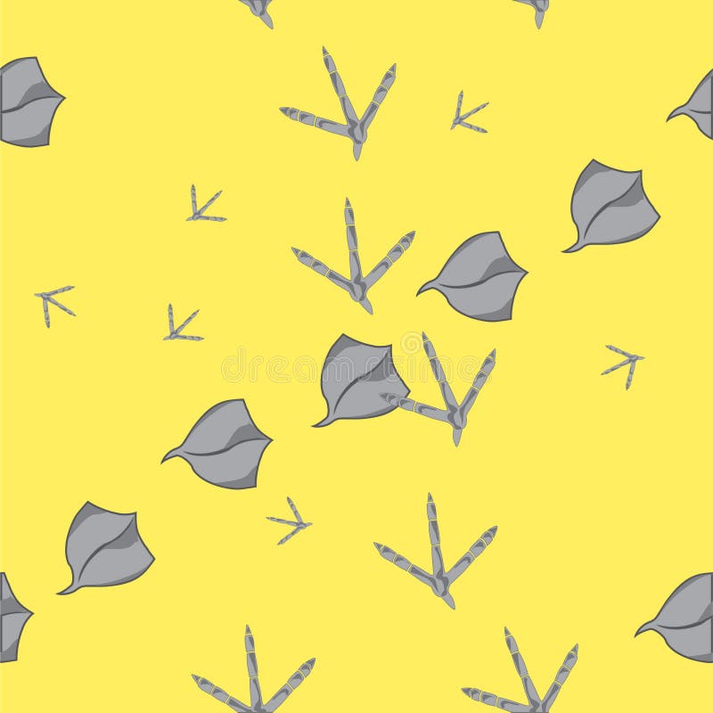 Seamless Texture with Footprints of Birds Stock Vector - Illustration ...