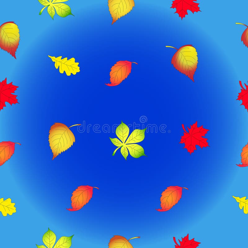 Seamless Texture in the Form of Autumn Leaves. Stock Vector ...