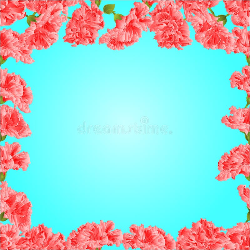 Seamless Texture Frame of Pink Hibiscus Vector Stock Vector ...