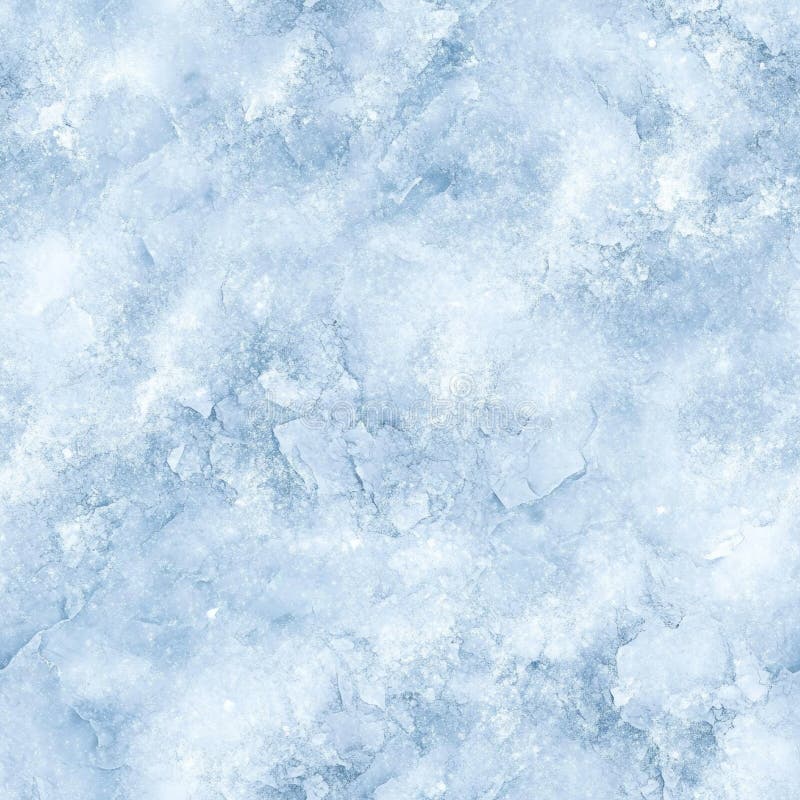 Seamless Texture of Frozen Snow-covered Ground, Soft White and Blue ...