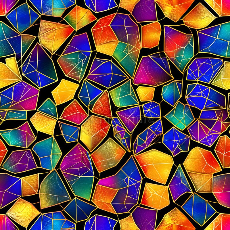 Seamless Texture and Full-frame Background of Colorful Glass Mosaic ...