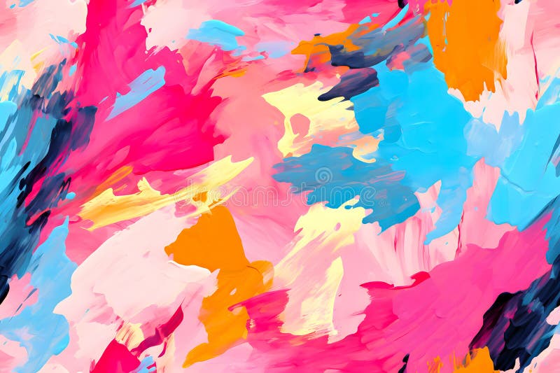 Seamless Texture and Full-frame Background of Colorful Paint Strokes of ... Seamless Texture and Full-frame Background of Colorful Paint Strokes of ...