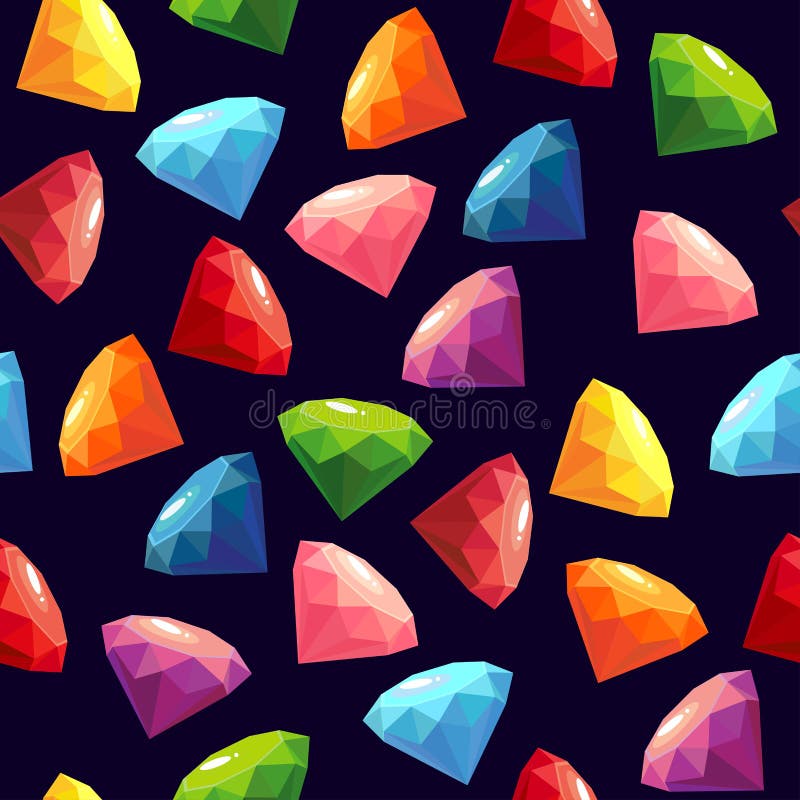 Seamless texture with gems stock vector. Illustration of jewelry - 89800208