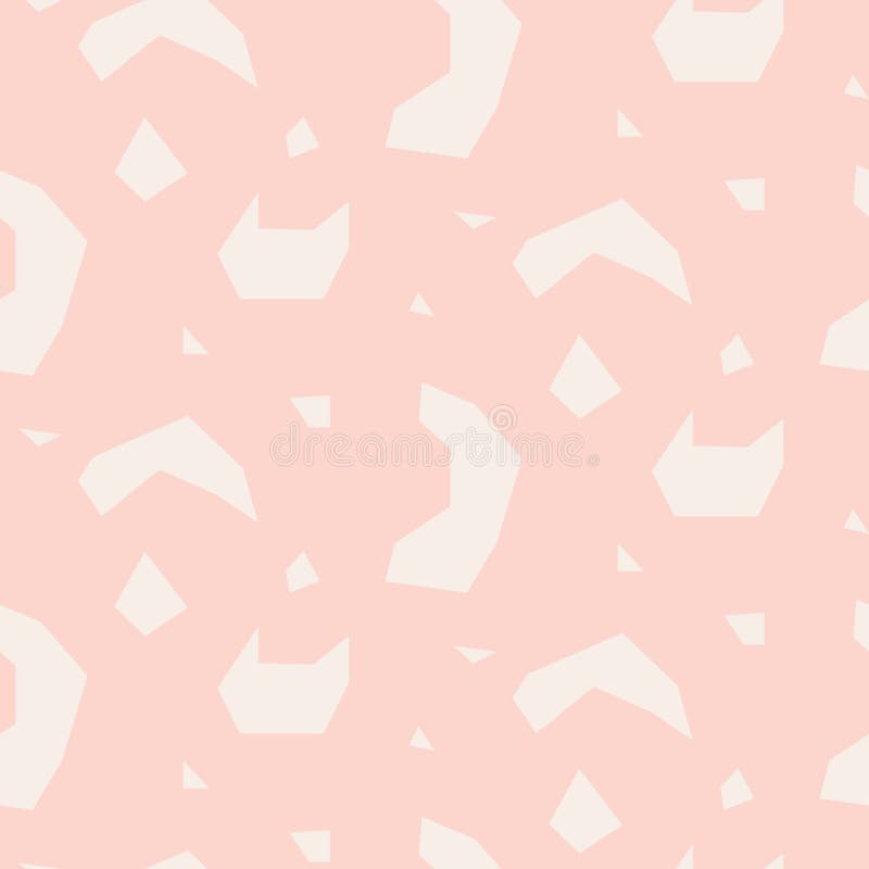 Seamless Texture with Geometric Abstract Soft Pink Shapes Vector. Stock ...
