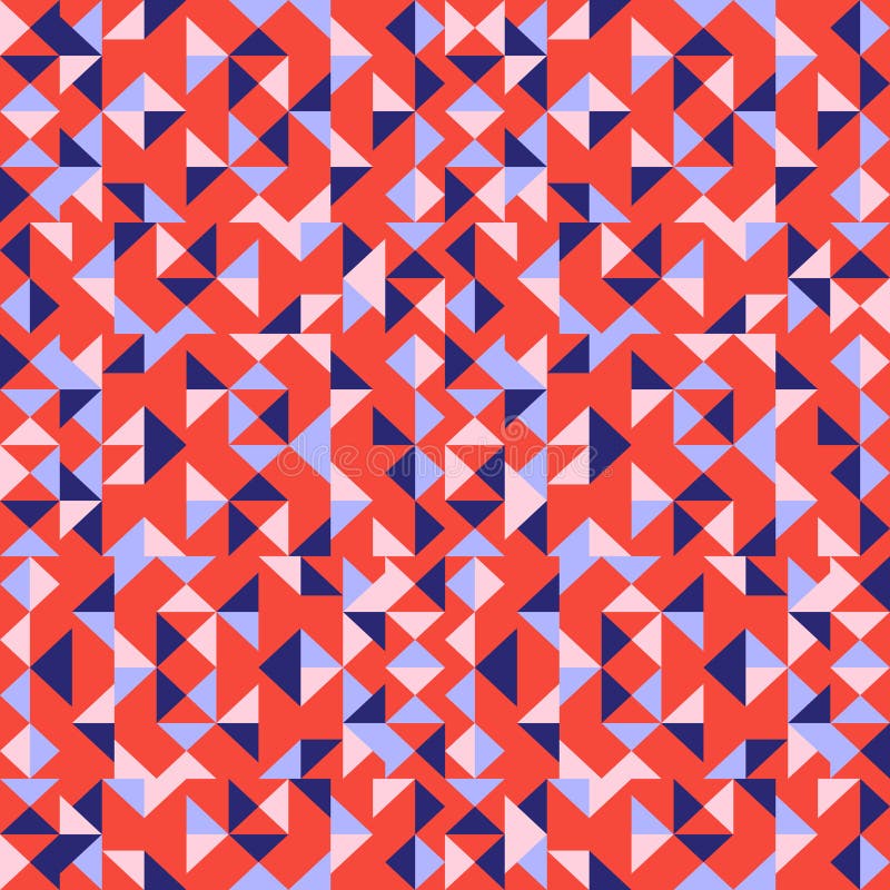 Seamless Texture with Geometric Triangle Abstract Shapes Vector. Stock ...