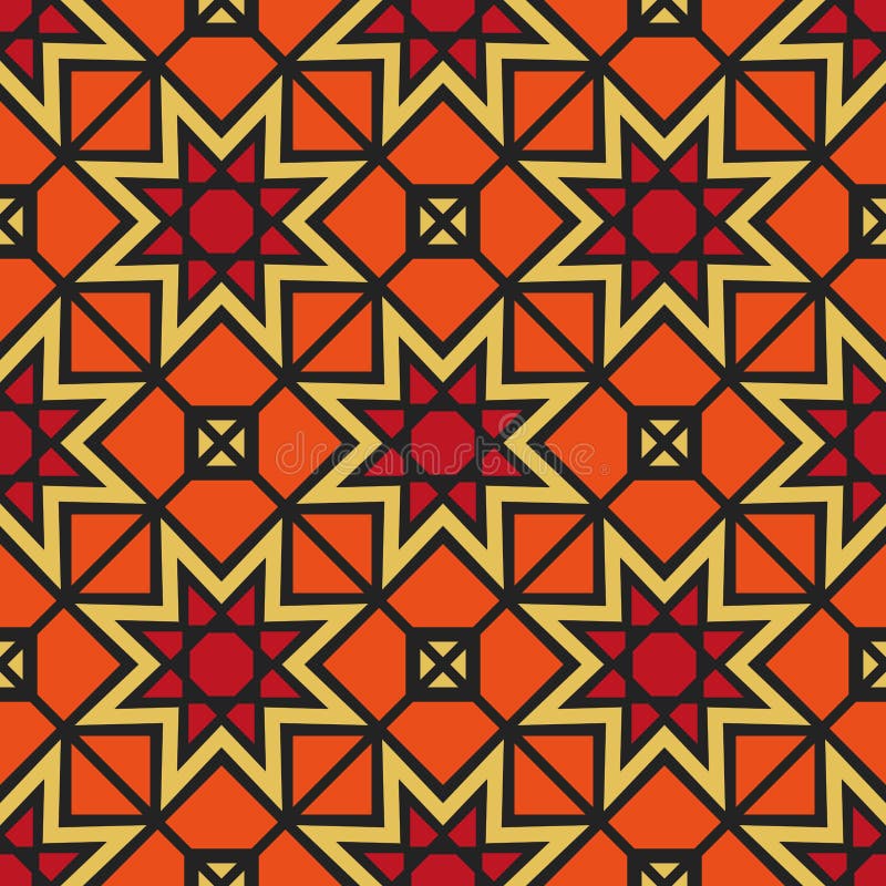 Vector Asian Geometric Pattern Stock Vector - Illustration of cloth ...