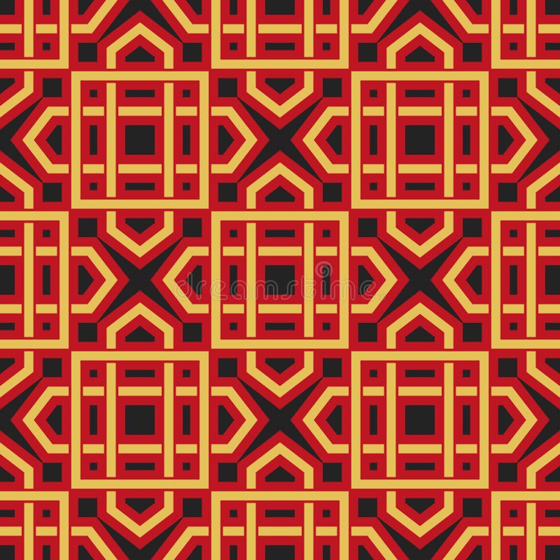 Vector Asian Geometric Pattern Stock Vector - Illustration of chinese ...