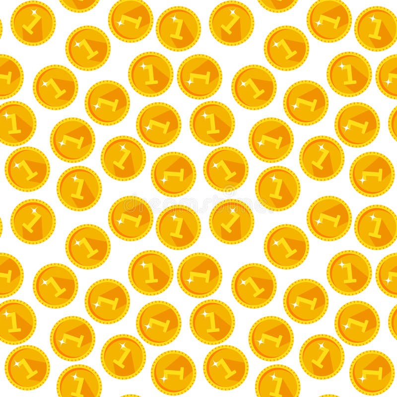 Coins Seamless Texture Stock Illustrations – 1,612 Coins Seamless ...