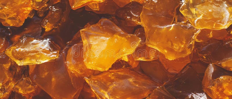 Seamless Texture of Golden Maple Syrup Resembling Thick, Sweet Crystals ...
