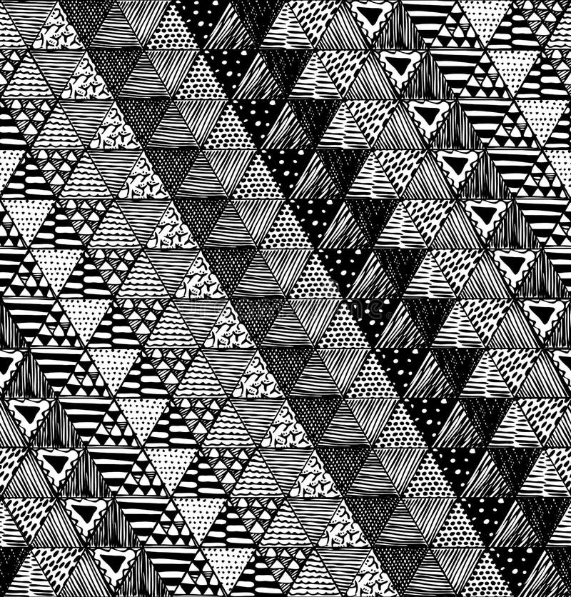 Seamless Texture with a Graphic Pattern of Triangles. Stock ...
