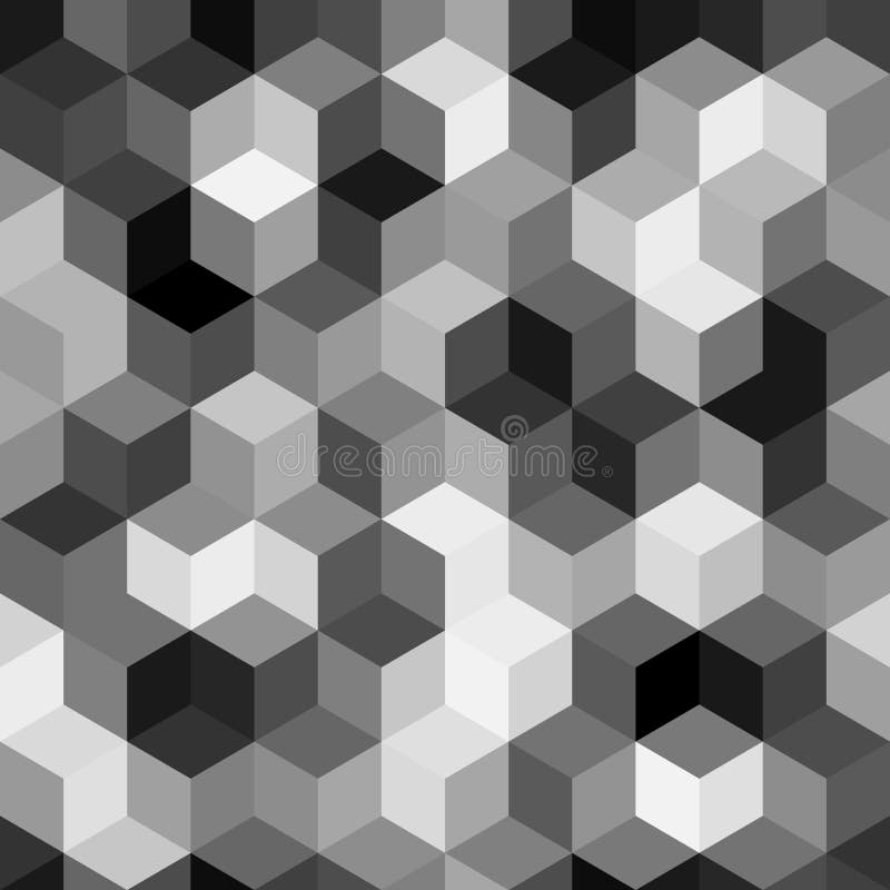Seamless Texture Gray Hex Grid. Vector Illustration Stock Vector ...