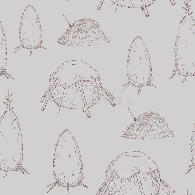 Seamless texture with hay stock vector. Illustration of design - 51775287